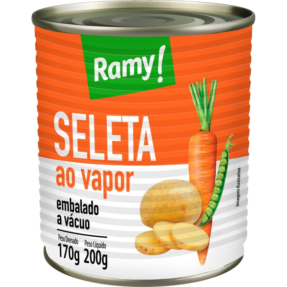 SELETA CROCANTE AO VAPOR RAMY LATA 170G